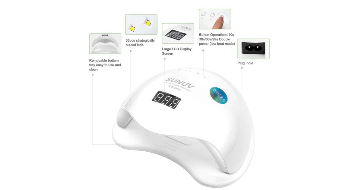 SUN5 Plus 48W Professzionális UV LED körmös lámpa | Pepita.hu