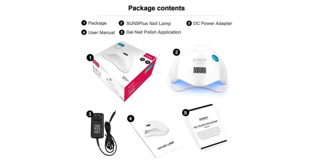 SUN5 Plus 48W Professzionális UV LED körmös lámpa | Pepita.hu