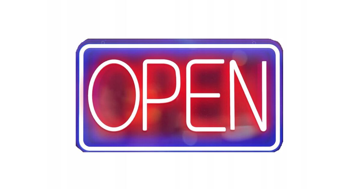 NEON LED FELIRAT NYITVA ÜZLET, KÁVÉZÓ, BÁR, USB FÜGGŐK SZÁMÁRA | Pepita.hu