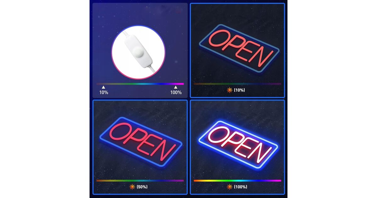 NEON LED FELIRAT NYITVA ÜZLET, KÁVÉZÓ, BÁR, USB FÜGGŐK SZÁMÁRA | Pepita.hu