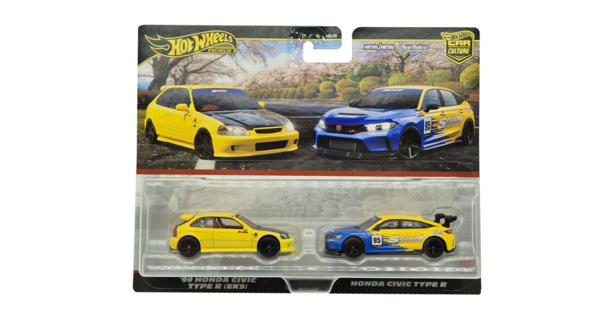 Hot Wheels Premium - Duo Pack - Honda Civic Type R (EK9) '99 - Honda ...