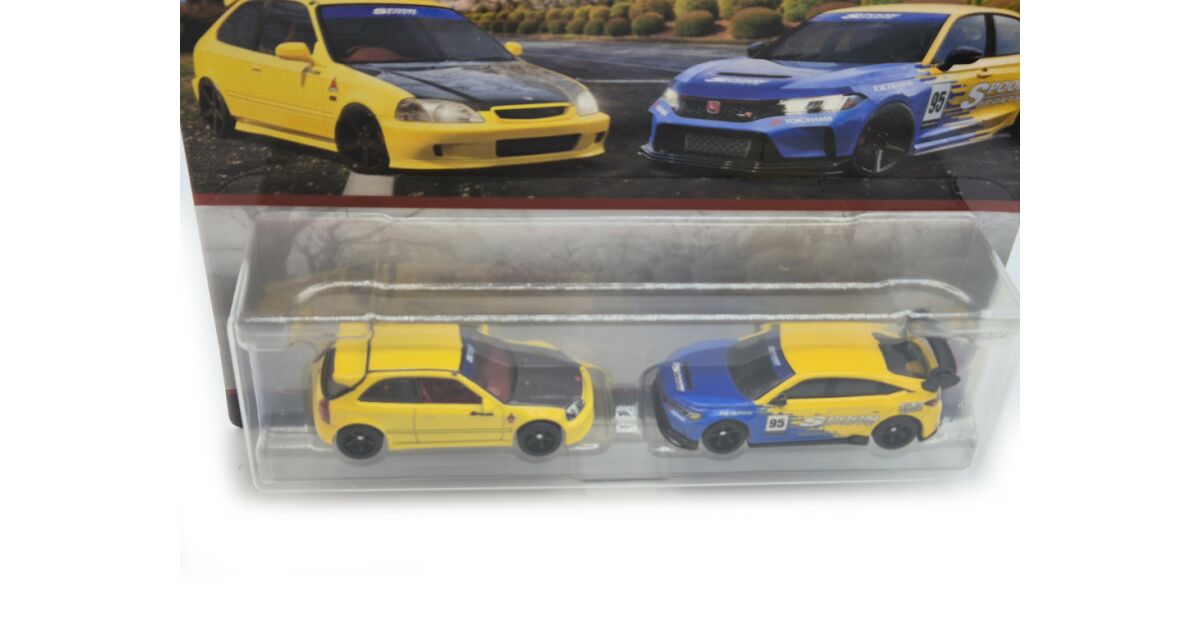 Hot Wheels Premium - Duo Pack - Honda Civic Type R (EK9) '99 - Honda ...