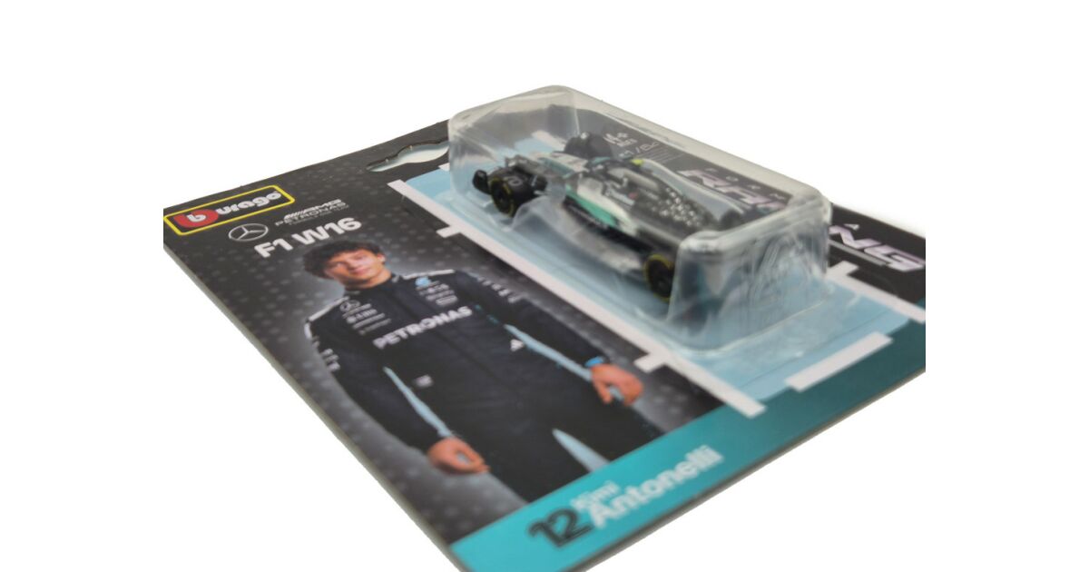 Mercedes GP W16 F1 #12 (2025) - Andrea Kimi Antonelli - Bburago - 1:64 ...