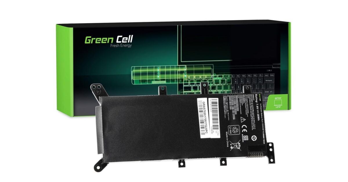Батерия Green Cell за Asus A555 A555L F555 F555L F555LD K555 K555L 7.6V ...