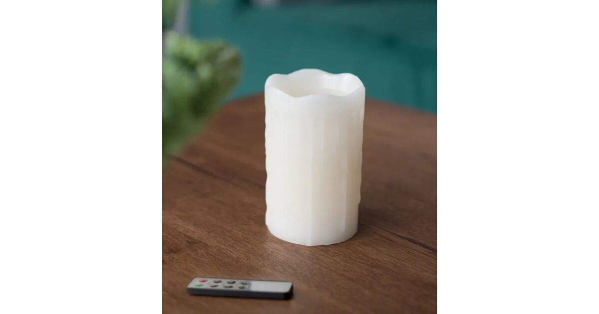 LED Gyertya 12,5 cm Magas, Viasz Hatású, Távirányítóval | Pepita.hu