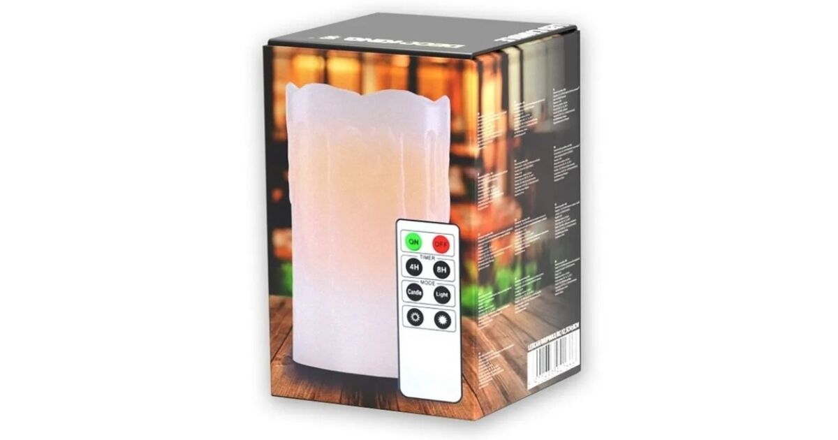 LED Gyertya 12,5 cm Magas, Viasz Hatású, Távirányítóval | Pepita.hu