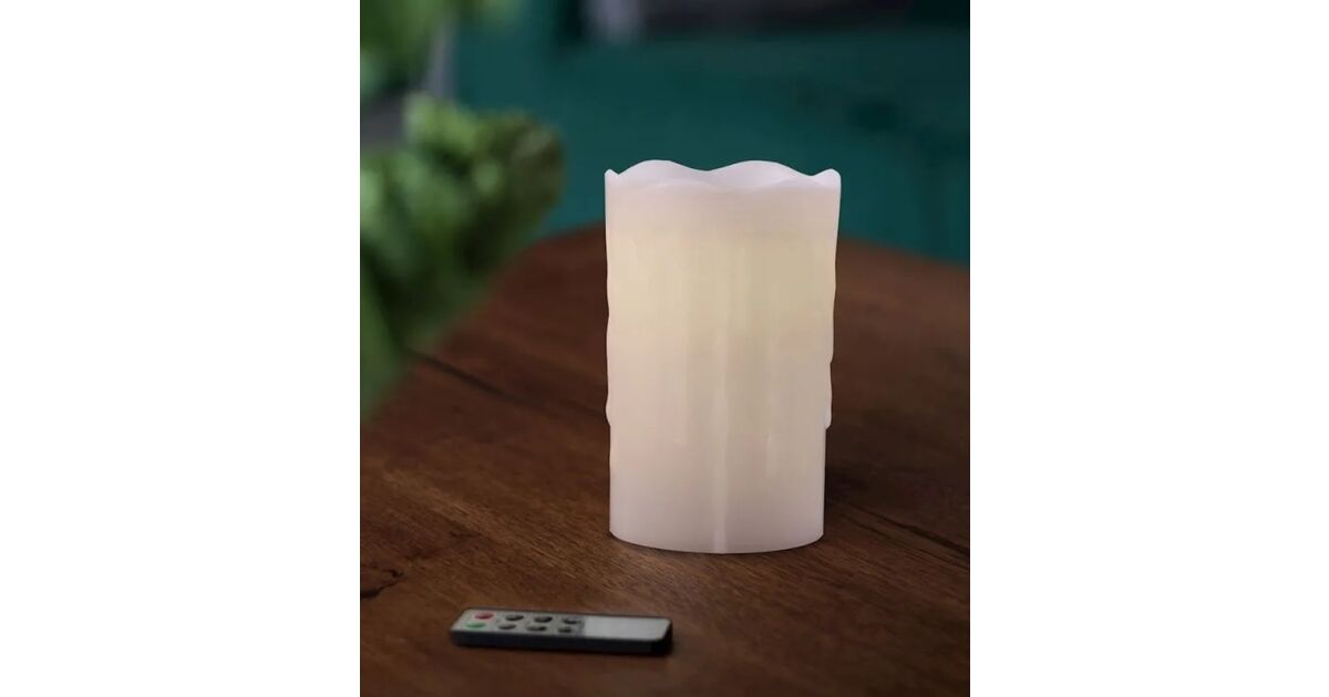 LED Gyertya 12,5 cm Magas, Viasz Hatású, Távirányítóval | Pepita.hu