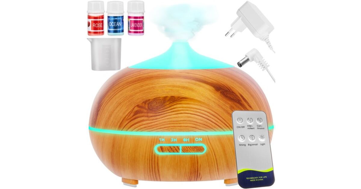 Iso Trade ultrahangos aromaterápiás légtisztító és LED lámpás diffúzor ...