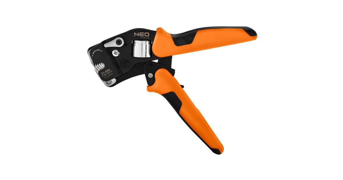 Krimpelő-, érvéghüvelyfogó, önbeálló, CRV 230mm, 0.08 -16mm2, AWG 26-5 ...