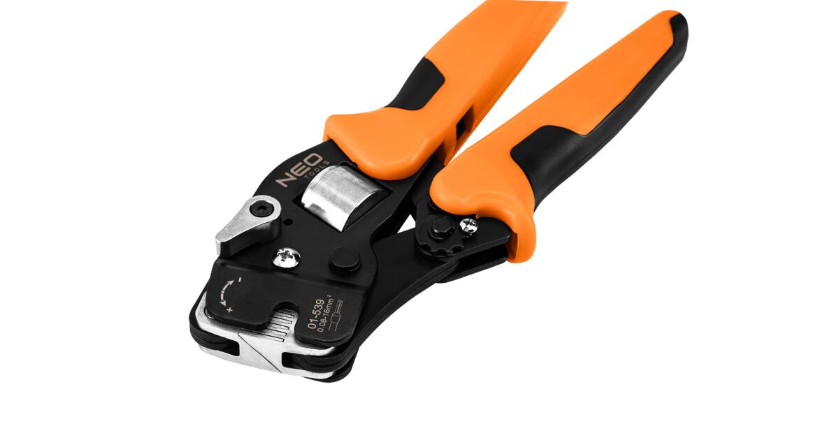 Krimpelő-, érvéghüvelyfogó, önbeálló, CRV 230mm, 0.08 -16mm2, AWG 26-5 ...