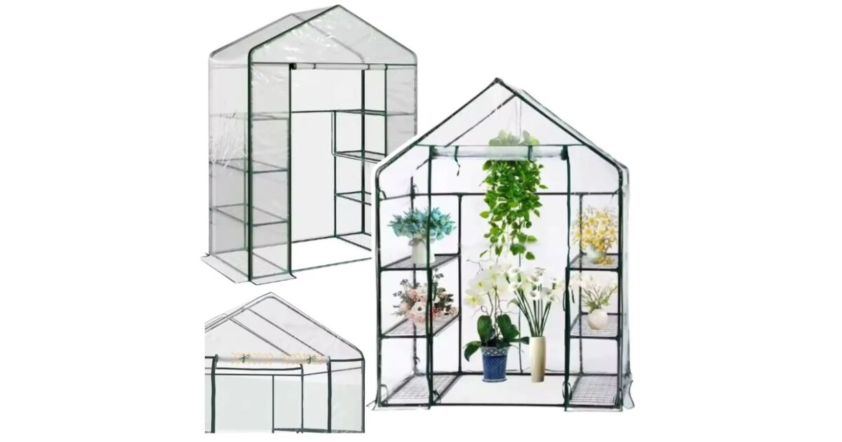 Mini szkléria balkonra, 4 polccal | Pepita.hu