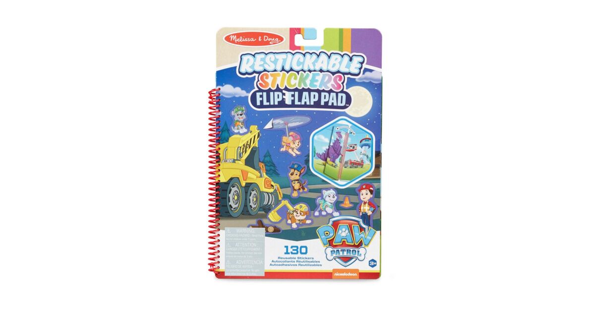 Melissa & Doug kreatív játék, újrahasználható matrica füzet, Mancs ...