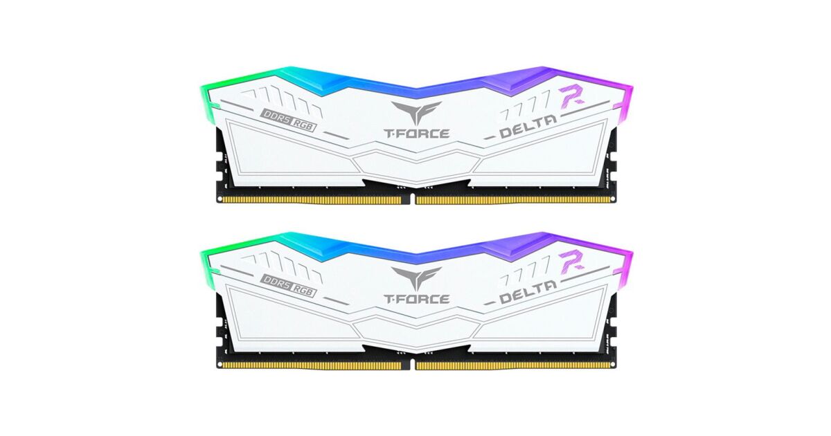 Team Group 32GB / 6400 DELTA RGB DDR5 CL32 Dual RAM KIT (2x16GB ...