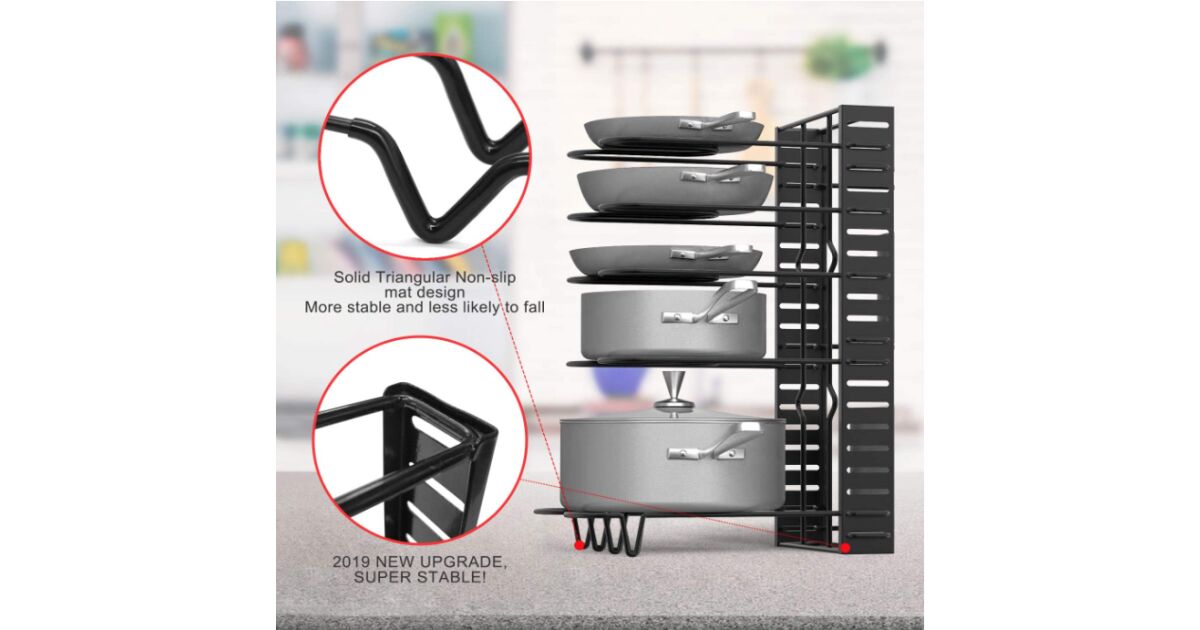 Suport vesela bucatarie ajustabil multifunctional cu 5 rafturi pentu ...