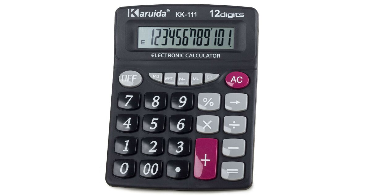 Nagy számjegyű irodai számológép, 12 számjegyű | Pepita.hu