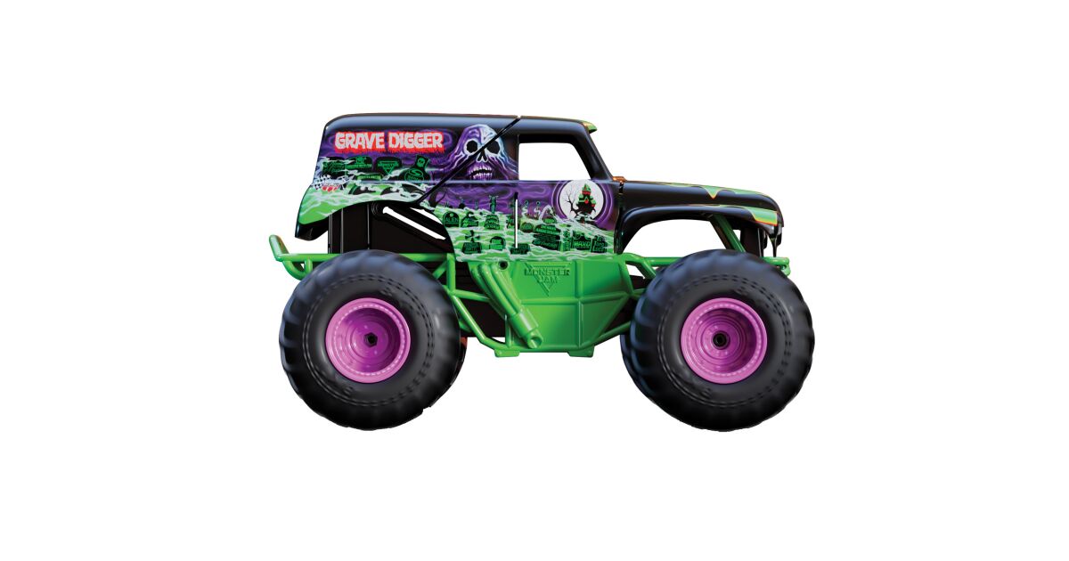 Spin Master Monster Jam Smash n Bash Grave Digger Távirányítós monster ...