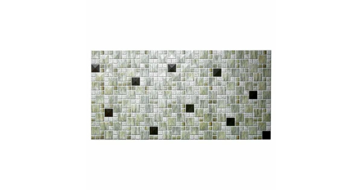 Panou decorativ, PVC, model mozaic, striat, nuante gri, 96x48.5 cm ...