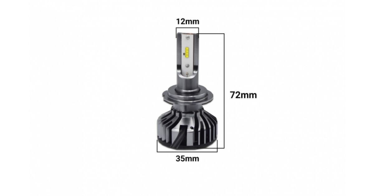 Set 2 Becuri cu Led H7 Auto F2 putere 100W temperatura 6000K 10000 ...