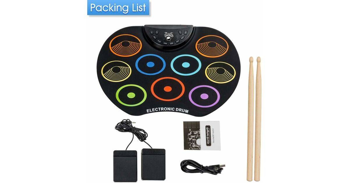 Set Tobe electronice digitale din Silicon cu pedale de picior 9 USB 9 ...