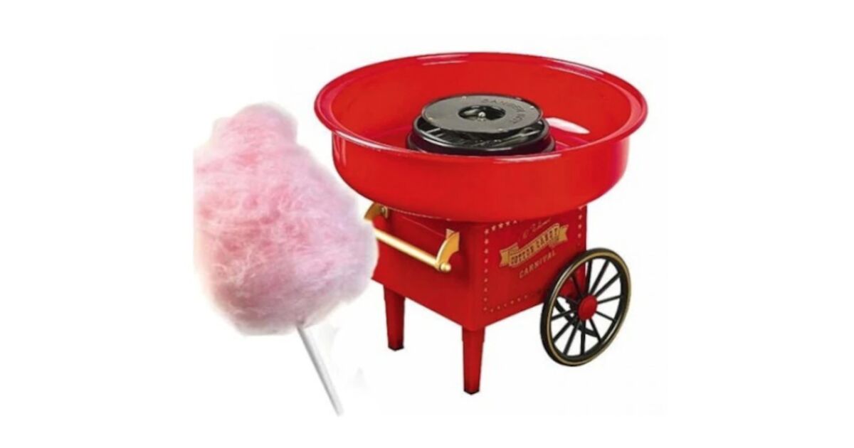Aparat de facut vata de zahar model retro stil carucior | Pepita.com