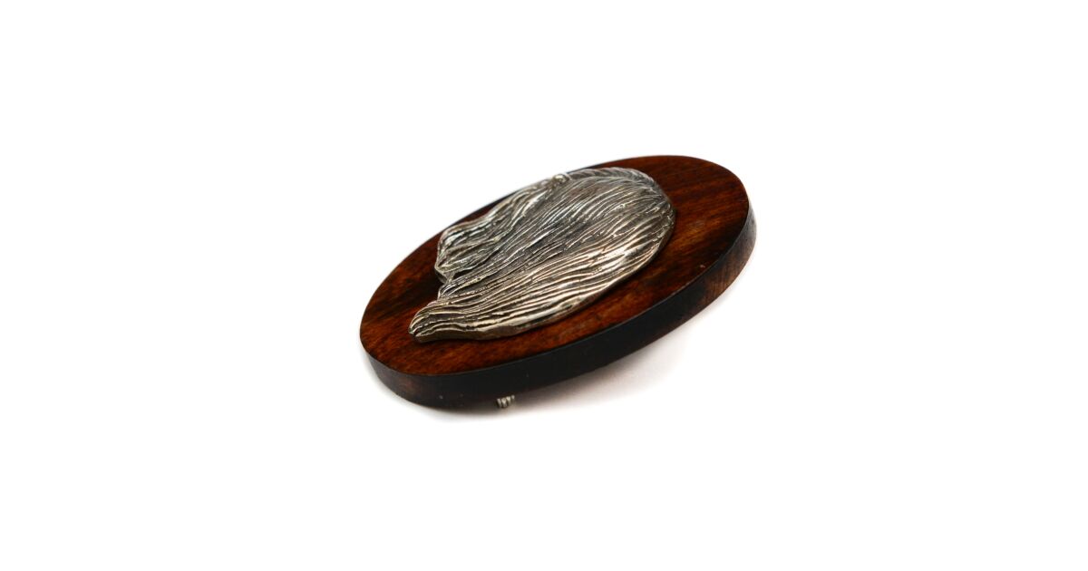 Lhasa Apso - kiállítási bross, kantáros csat, kitűző Art-Dog-tól ...