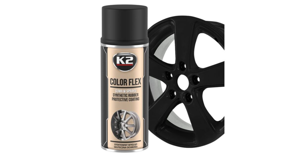 Folyékony gumi spray fólia K2 COLOR FLEX FEKETE MATT 400 ML Nagy ...