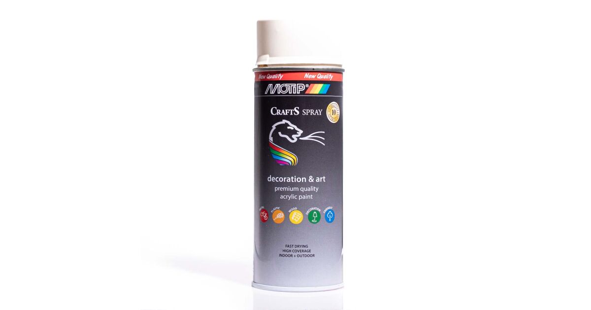 Akril spray festék RAL 9010 Paletta matt fehér 400ml CRAFTS | Pepita.hu