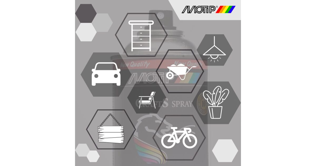 Akril spray festék RAL 9010 Paletta matt fehér 400ml CRAFTS | Pepita.hu