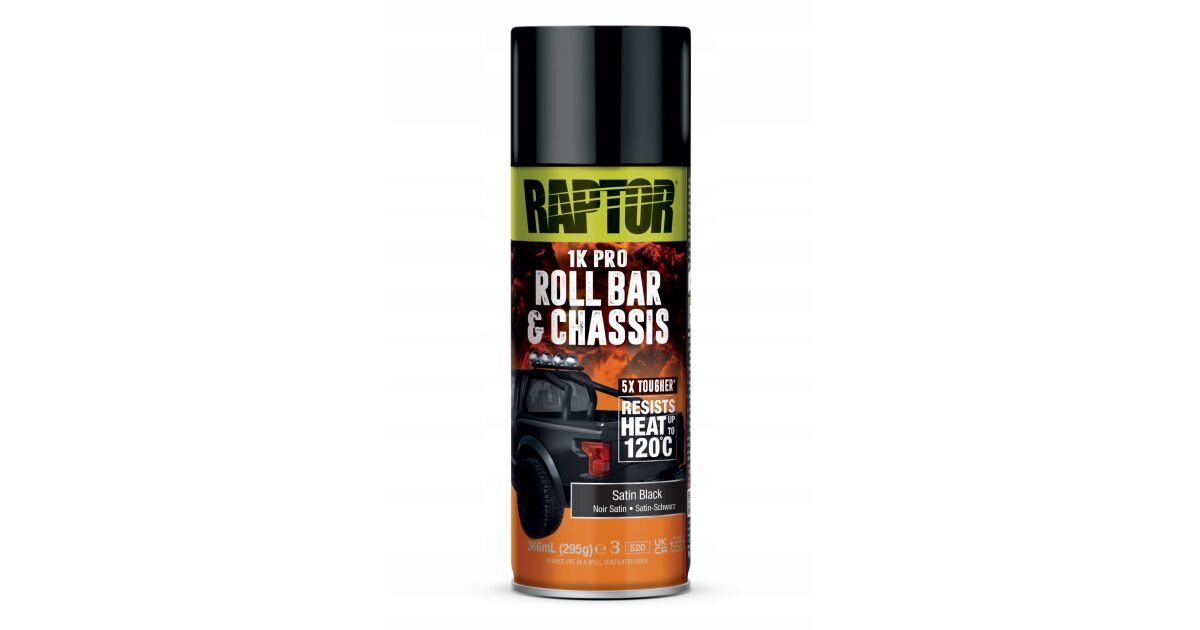 RAPTOR SPRAY FESTÉK FEKETE SZATÉN CSŐVEZETÉKEKHEZ ÉS FÜGGÖNYÖKHÖZ ...