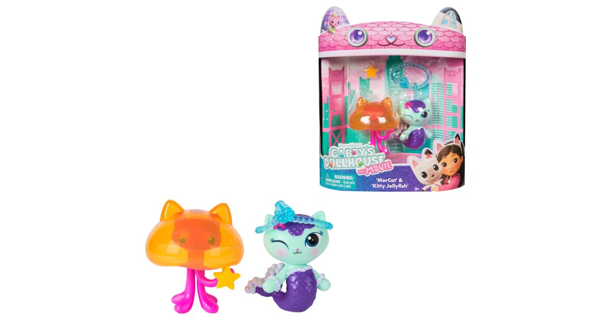 Spin Master Gabby babaháza A film Merkätzchen és cica medúza figura ...