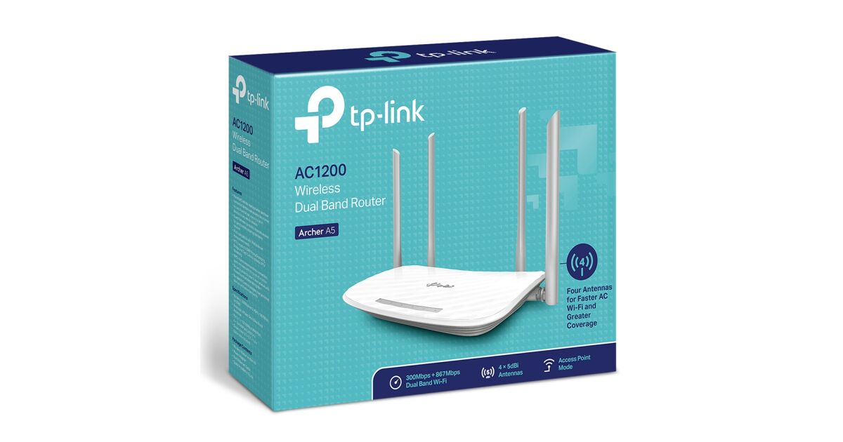 Router wireless TP-Link Archer A5, AC1200, Dual-Band, Alb (ARCHER_A5 ...