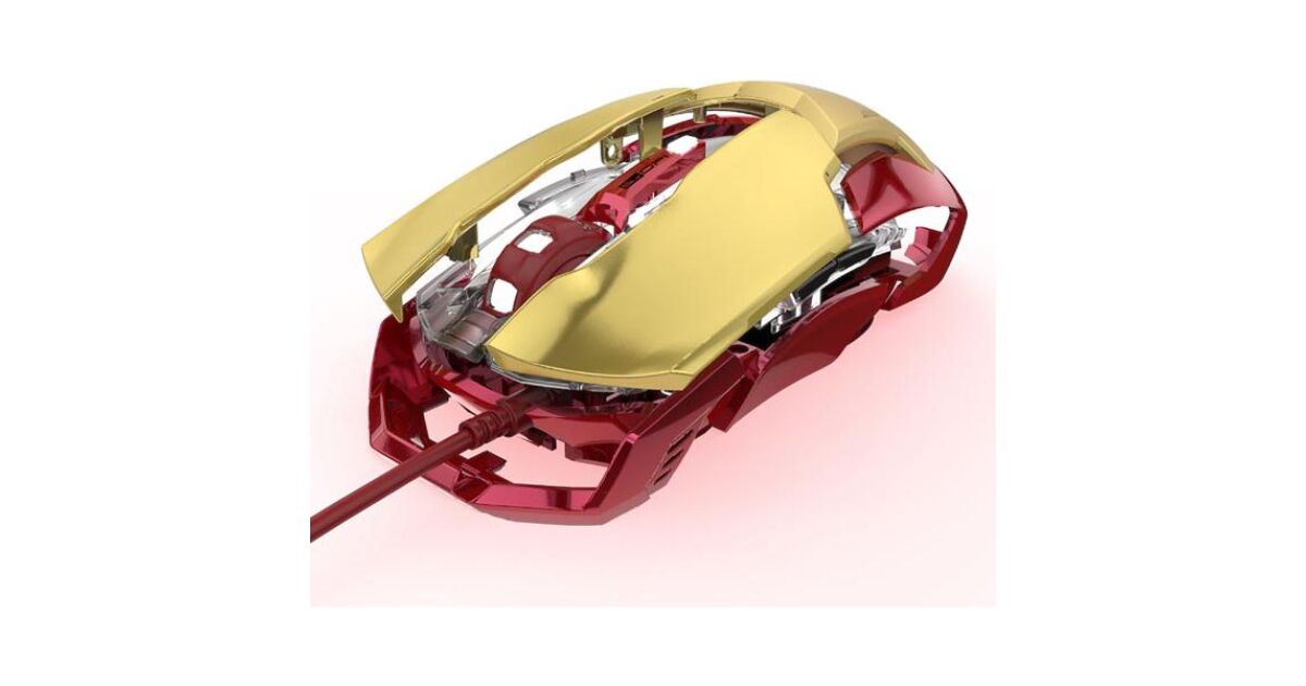 E-Blue Iron Man Armor Gaming Egér EMS610 Arany 4000 DPI (EMS610GOAA-EU ...