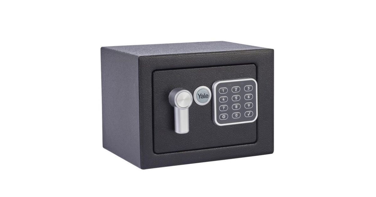 Digitális széf, Yale YSV/170/DB2 Value, fekete, mini kivitel ...