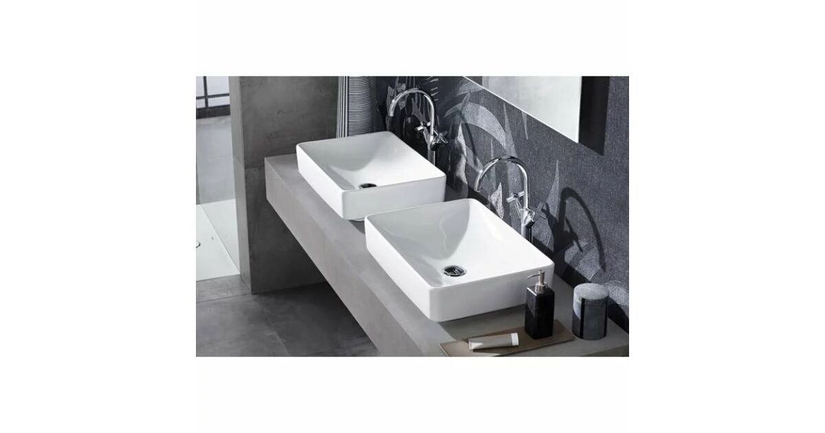 Lavoar incastrat Geberit Variform dreptunghiular cu preaplin 55x40 cm ...