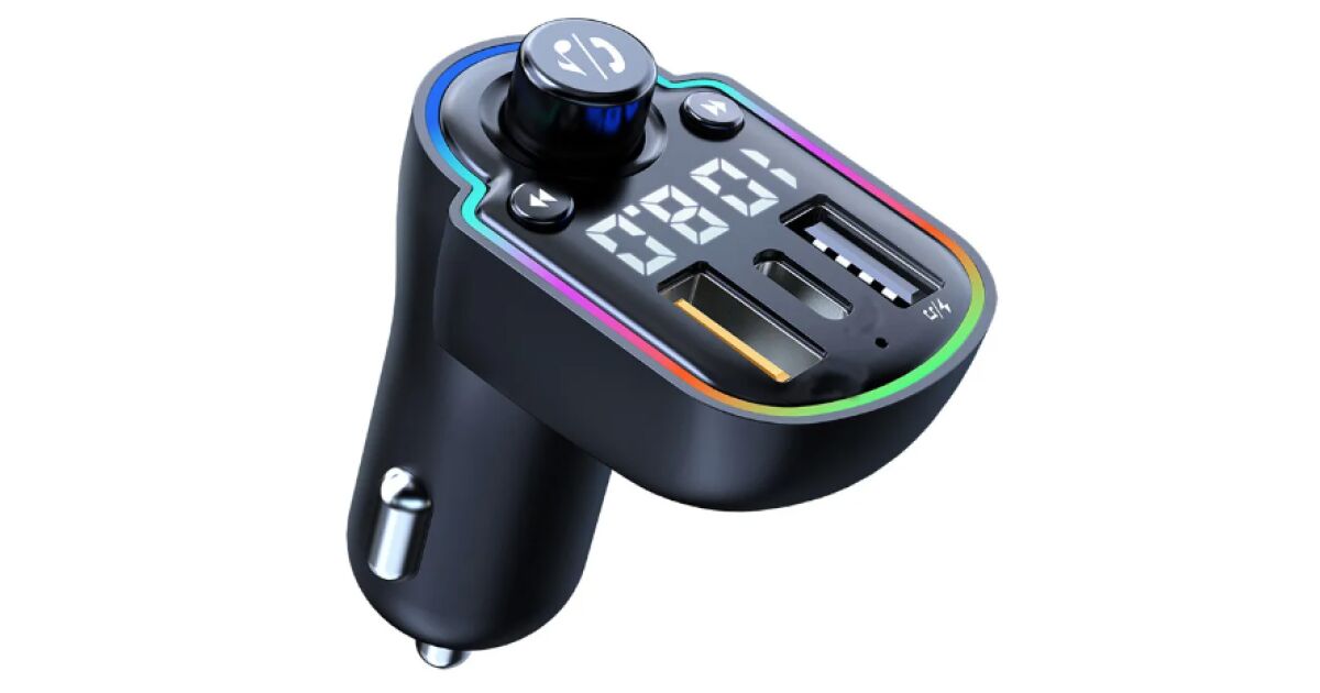 Modulator FM Bluetooth 5.0 Incarcare rapida MP3 Player Tip C PD 20W USB ...