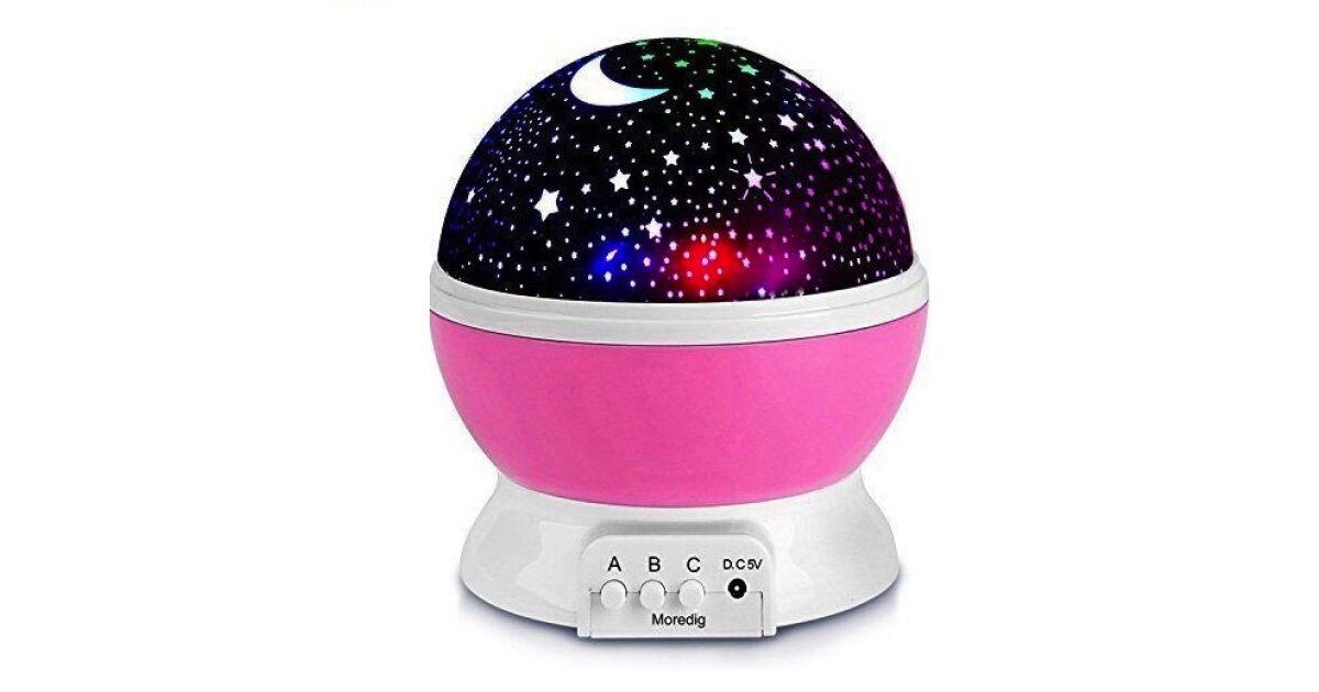 Star Master ROZ GLOB 360 Lampa de Veghe cu Proiector Rotativ Stele ...