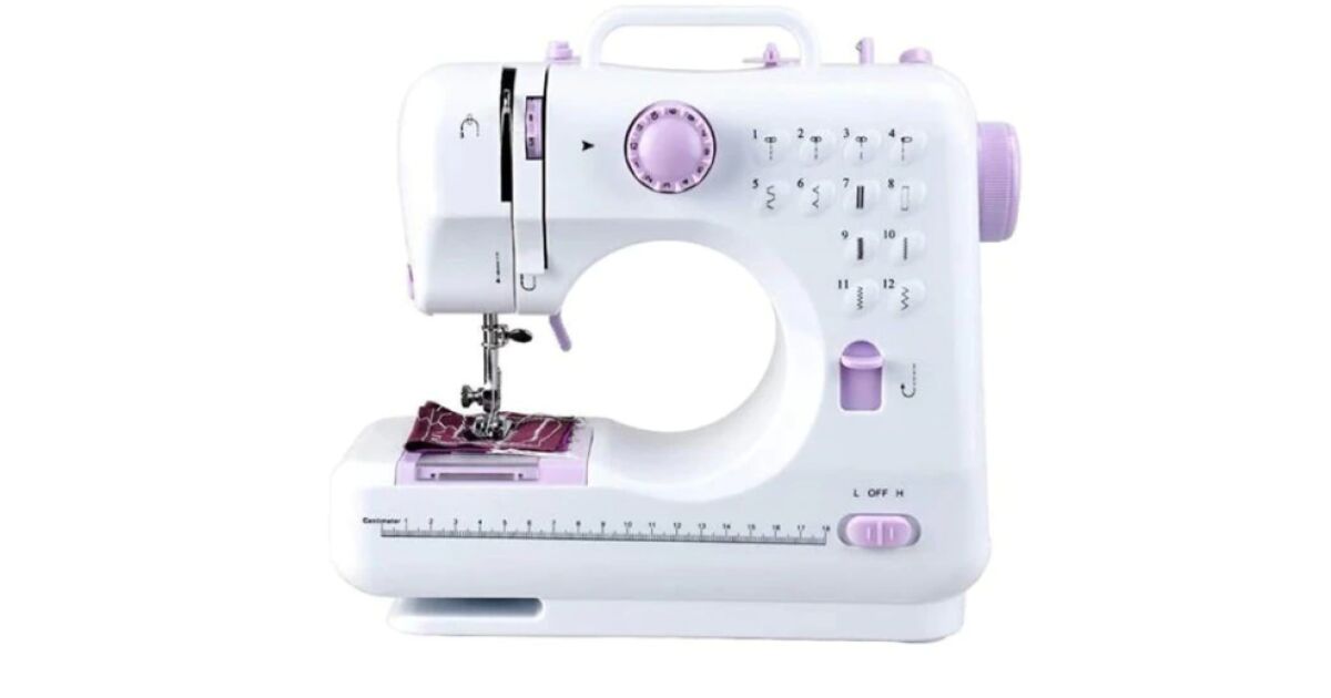 Mini masina de cusut FHSM-505 Alb 31x30x15 cm | Pepita.com