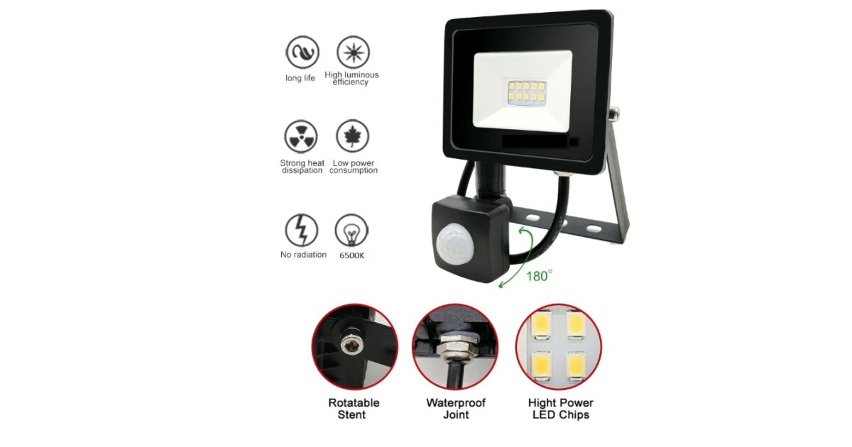 Proiector led cu senzor de miscare, 50W, 4000lm 220V | Pepita.com