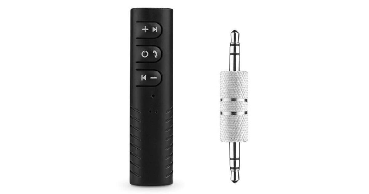 Set 2 x Receptor bluetooth LV-B09 handsfree auto si audio cu mufa jack ...