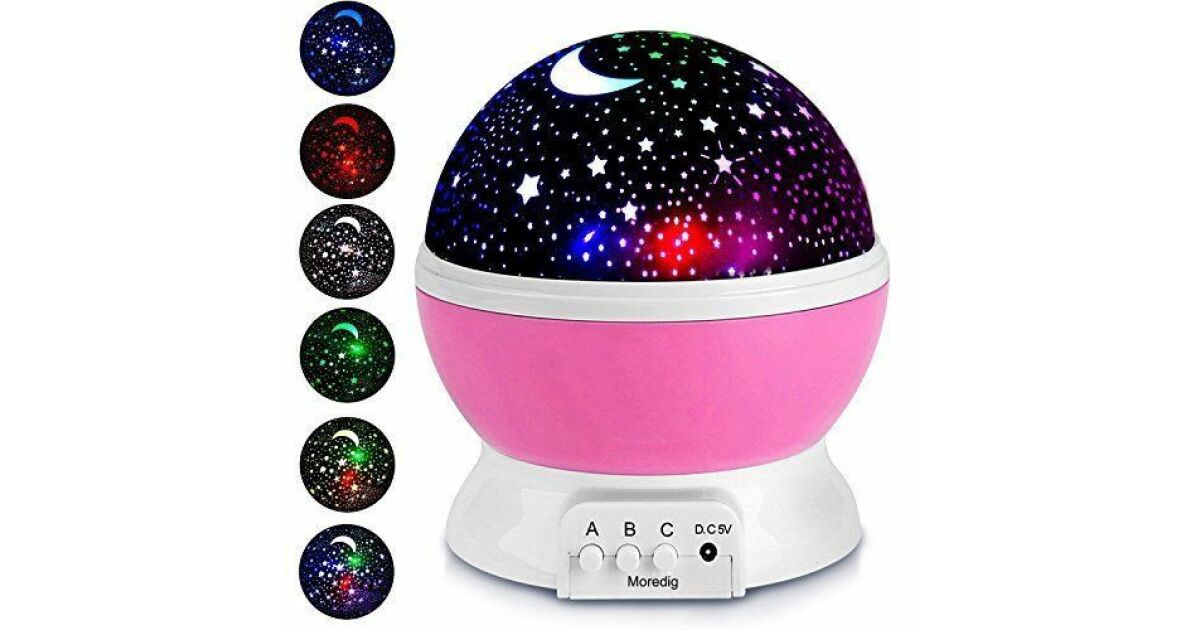 Star Master ROZ GLOB 360 Lampa de Veghe cu Proiector Rotativ Stele ...