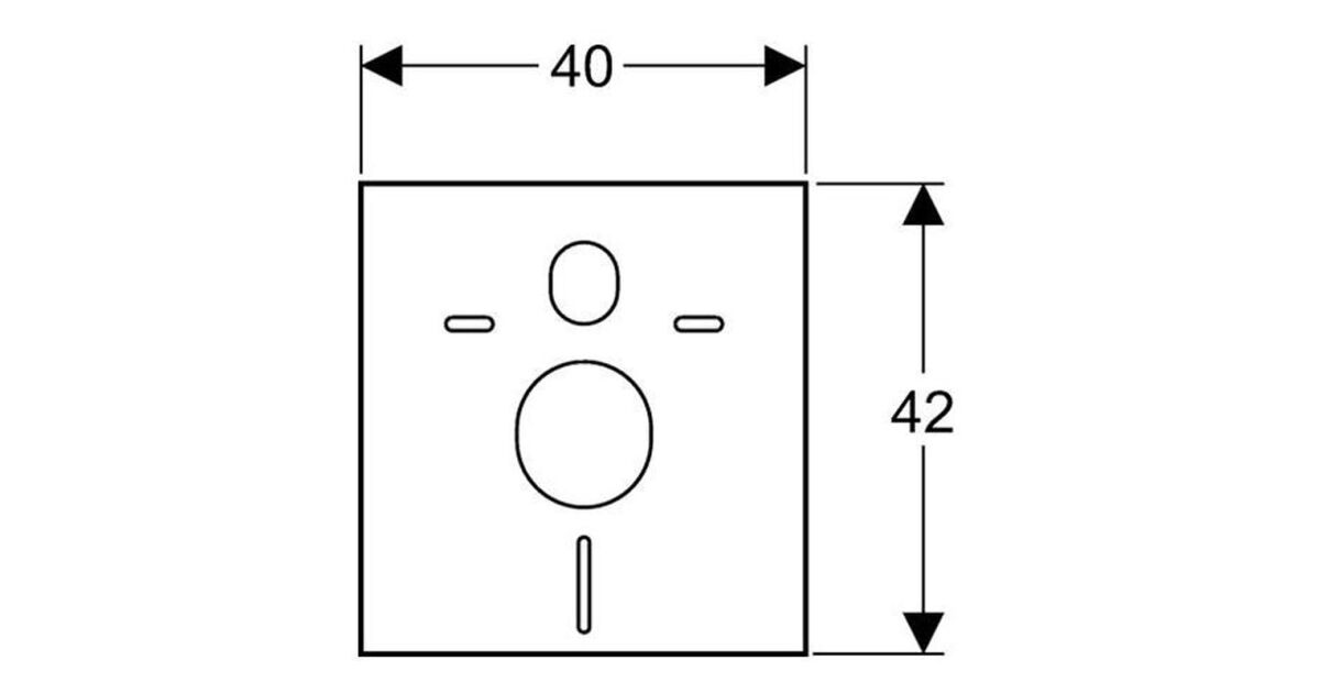 Set rezervor incastrat Geberit, Duofix, cu set fixare si clapeta alba ...