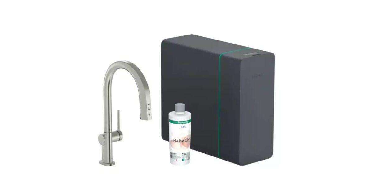 Set crom periat Hansgrohe Aquittura Select M91 SodaSystem 210 sBox cu 1 ...
