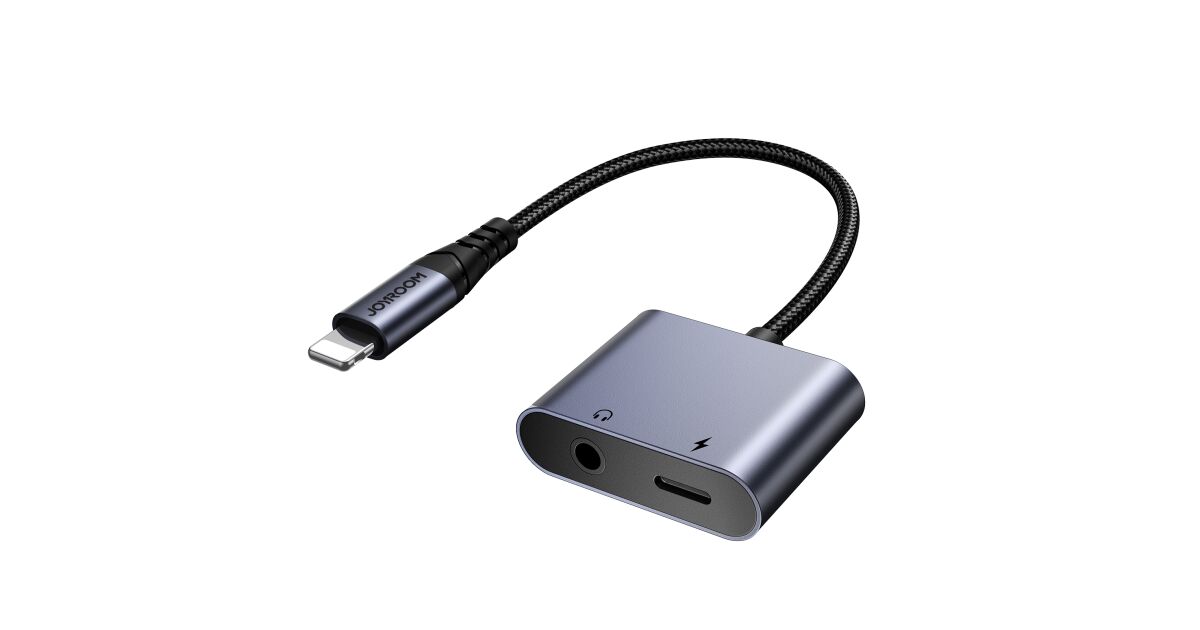 2 az 1-ben adapter iPhone töltőhöz + Lightning fejhallgatóhoz / 3,5 mm ...
