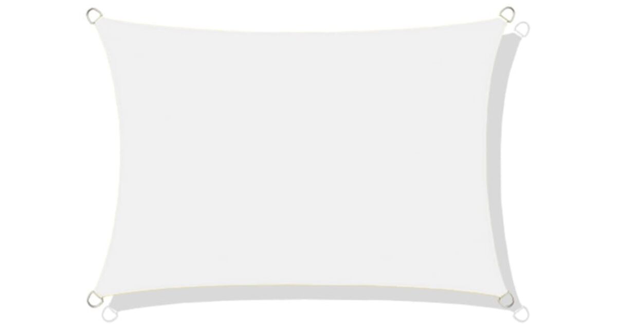 Napellenző vitorla, vízálló nejlon, 3x2m, fehér | Pepita.hu