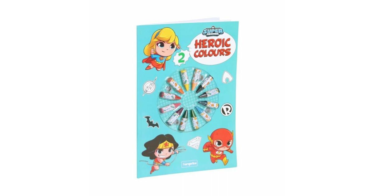 Carte de colorat DC Super Friends Heroic Colours 2 | Pepita.hu