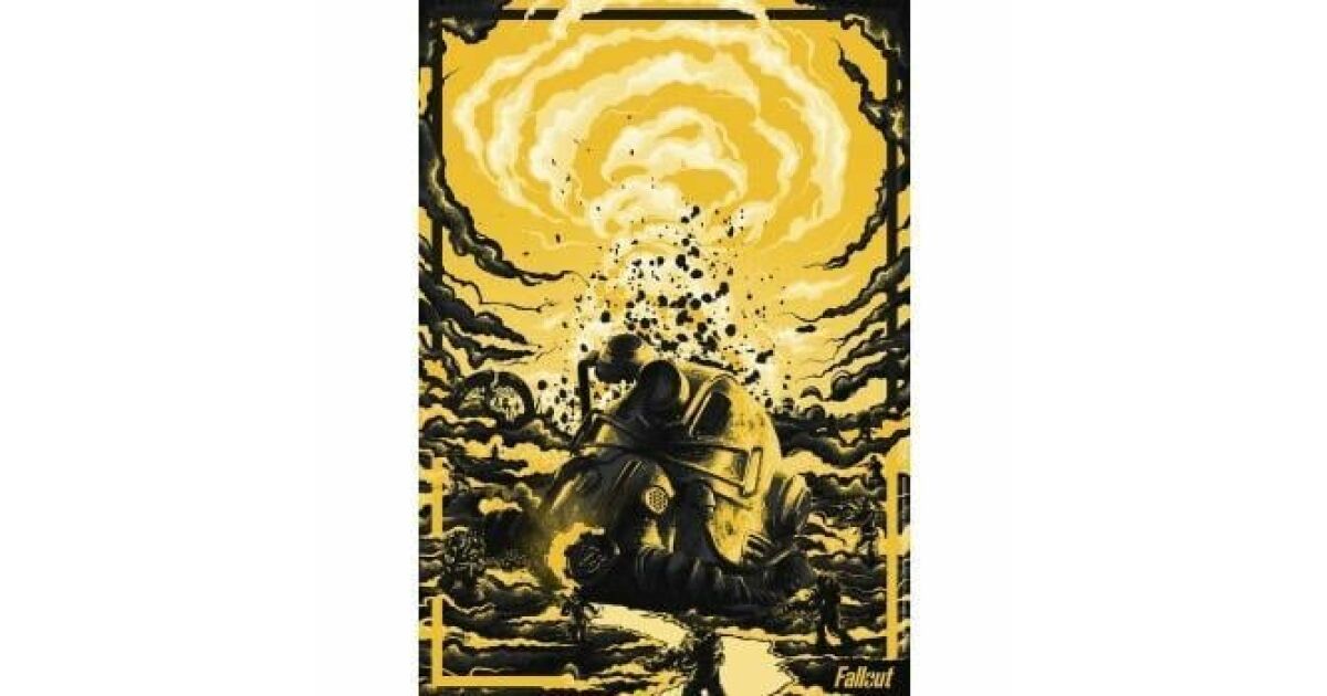 Fallout - Power Armour Mask Limited Edtion Print | Pepita.hu