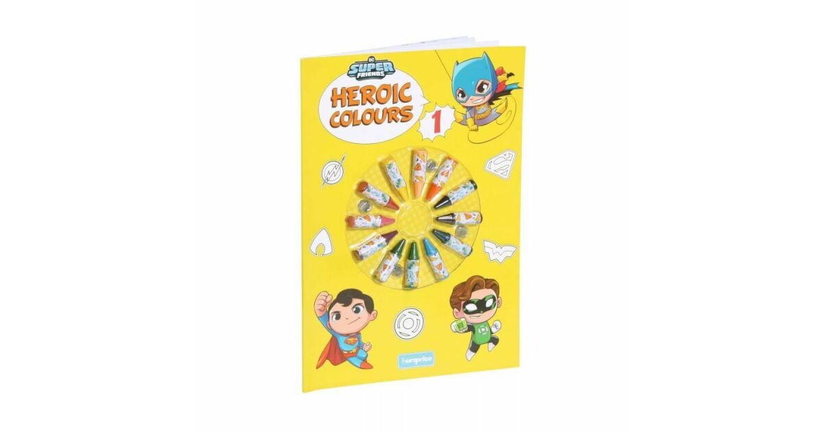 Carte de colorat DC Super Friends Heroic Colours 1 | Pepita.hu