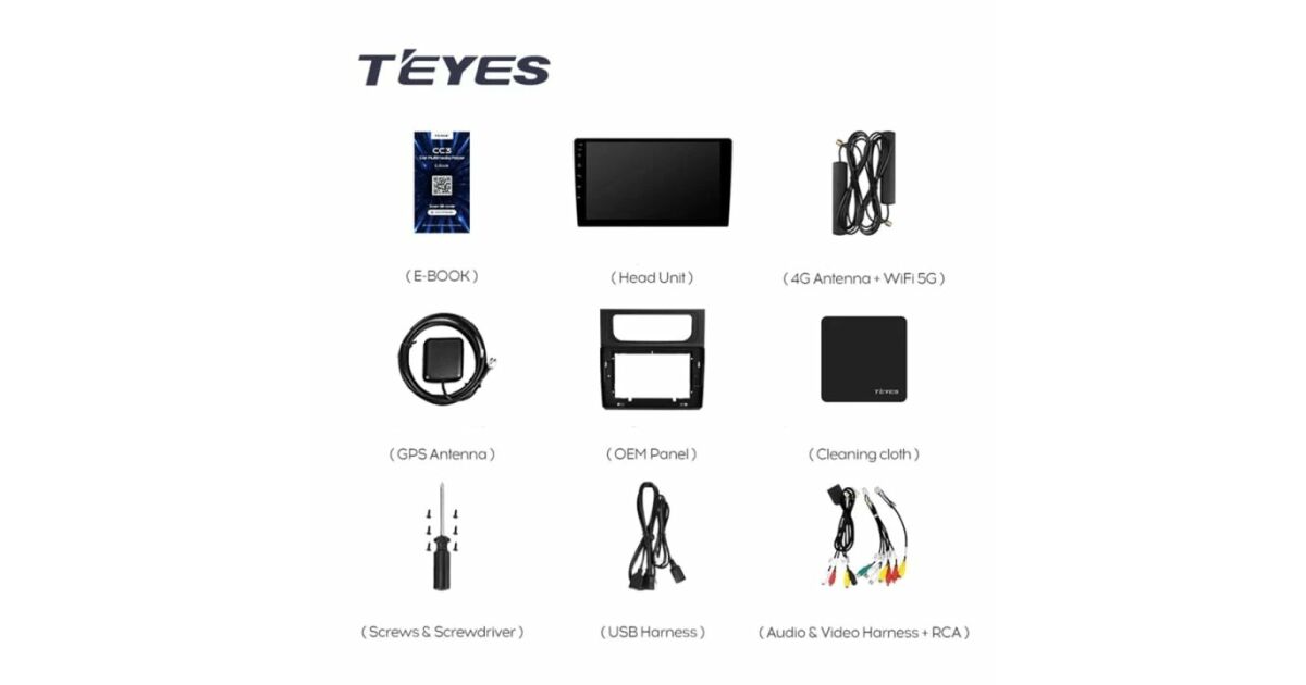 Auto-Navigation Teyes CC3 2K für Volkswagen Touran 2 (2015–2023), 4+32 ...