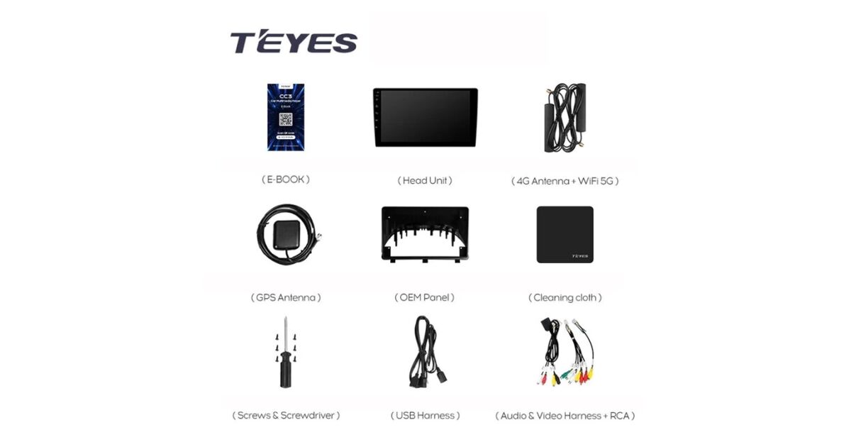 Teyes CC3 2K 360° Auto-Navigation für Opel Antara 2006-2017 6+128GB 9.5 ...