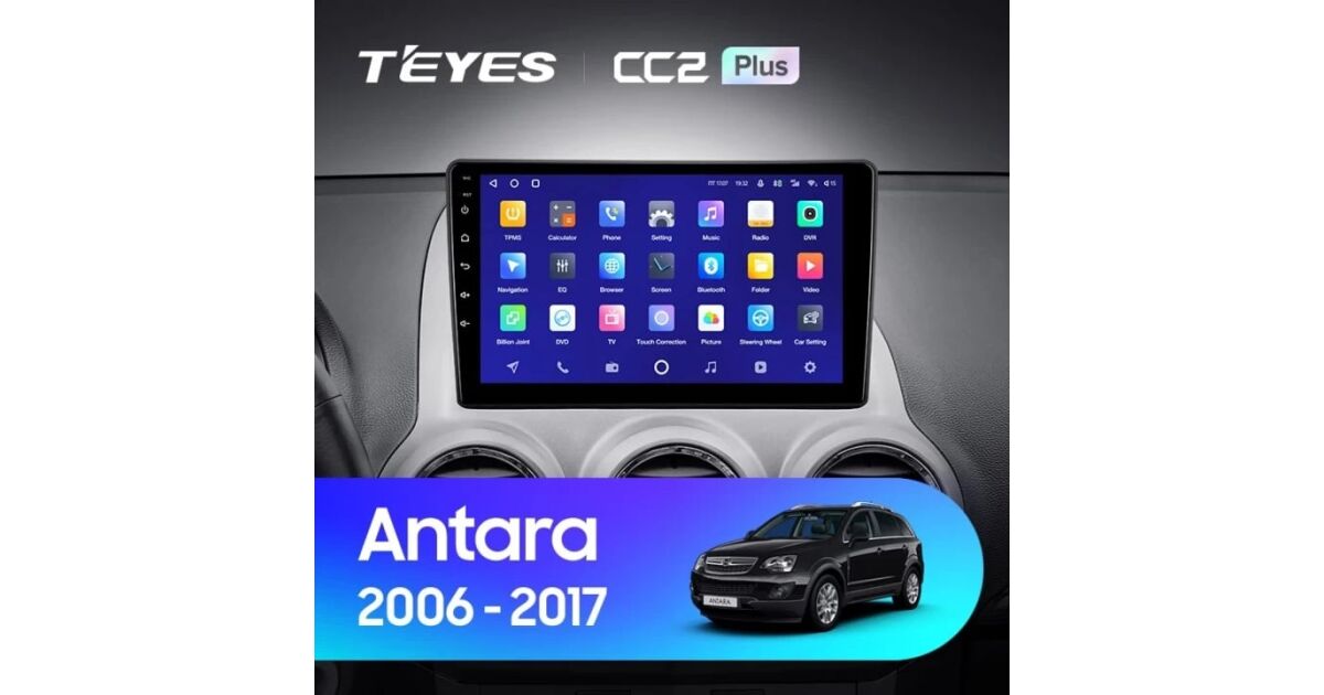 Teyes CC3 2K 360° Auto-Navigation für Opel Antara 2006-2017 6+128GB 9.5 ...